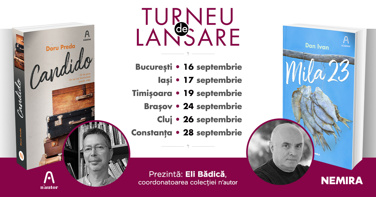 Turneu n’autor în șase orașe: Doru Preda – „Candido” și Dan Ivan ...