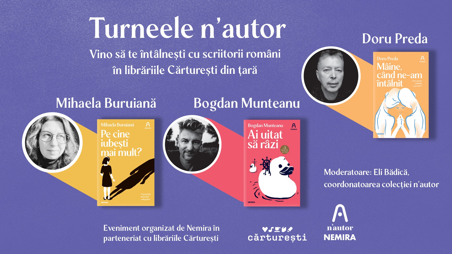 Turneele n'autor: vino să te întâlnești cu scriitorii români în ...